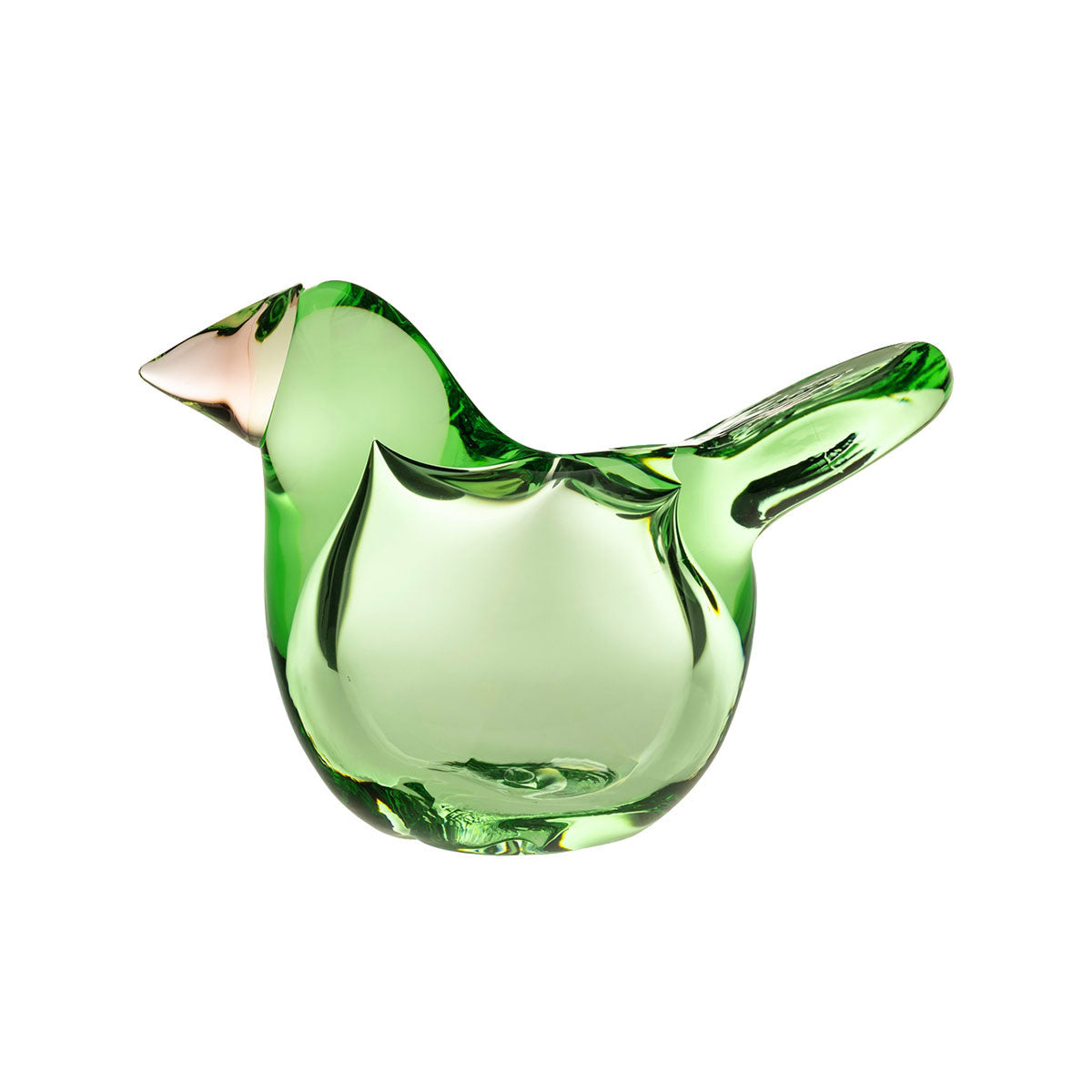 iittala Toikka Apple Green / Salmon Pink Flycatcher – GlassBirds.com