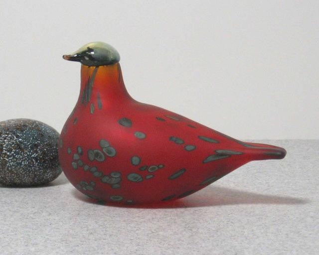 iittala Toikka Ruby Bird Matte - Toikka Bird Guide – GlassBirds.com